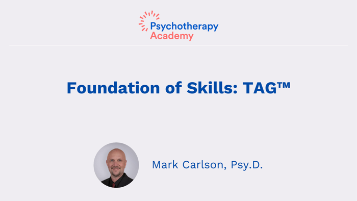 DBT Foundation of Skills: TAG™ - Psychotherapy Academy